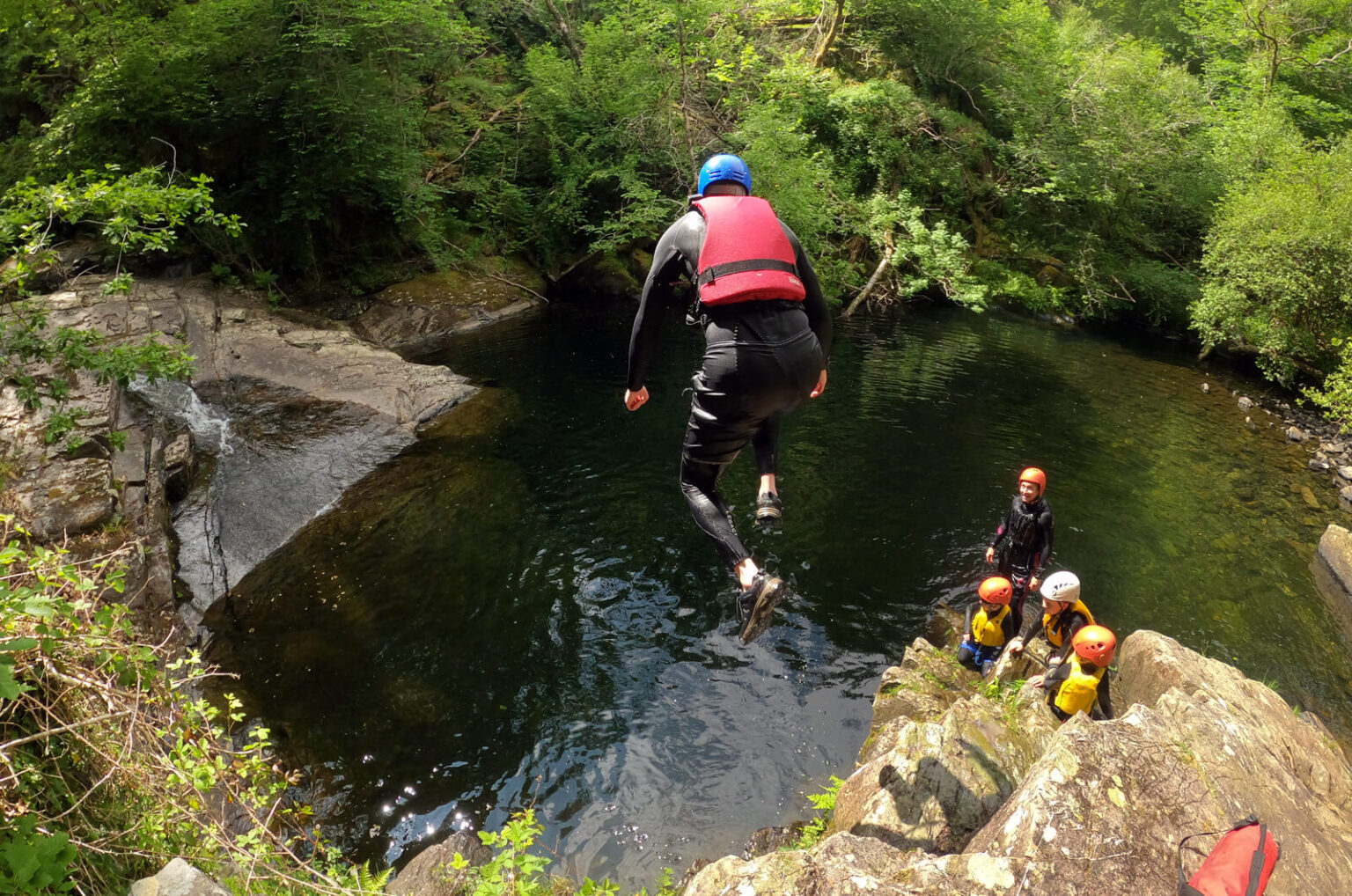 Canyoning in North Wales - Jumps | Waterfalls | Slides | Zip